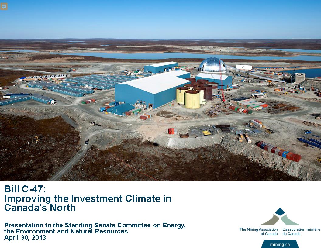 Presentation to the Standing Senate Committee on Energy, the ...