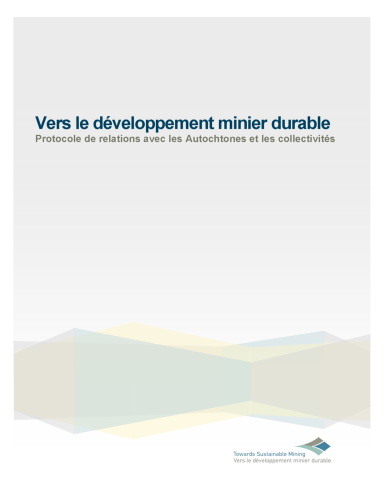 Cadre : L'exploitation minière et les peuples Autochtones - The Mining ...