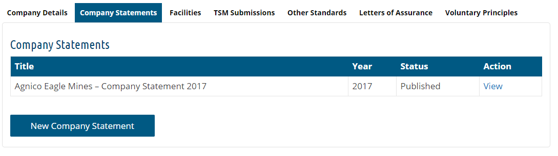 TSM Reporting Database: “How To” Guide – Company Statements - The ...